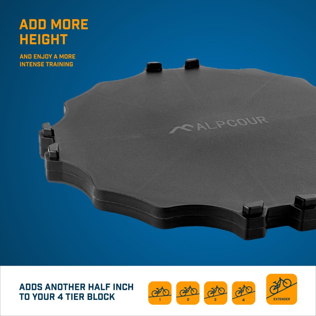 Bike Trainer 4-Tier Riser Block Extender - Alpcour