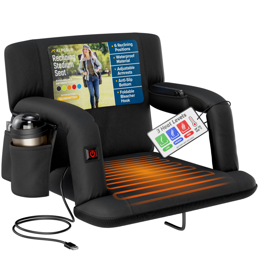 Reclining Stadium Seat - Heated - Alpcour